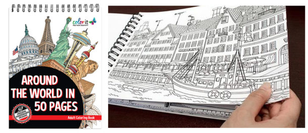 Best Travel Themed Coloring Books For Adults or Kids