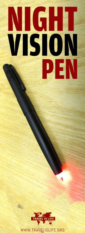 Night Vision LED Light Pen for Travel Writers