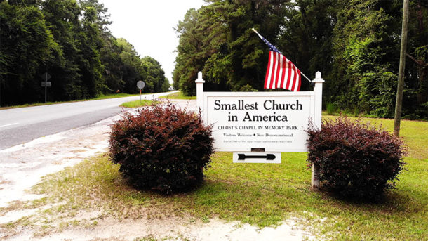 The Smallest Church in America - Townsend, Georgia, USA