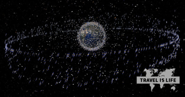 How many satellites orbit the Earth?